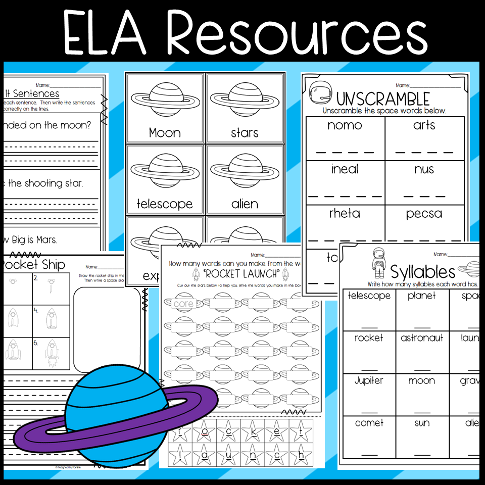 Space Day Themed Activities and Worksheets: End of Year Review | Made ...