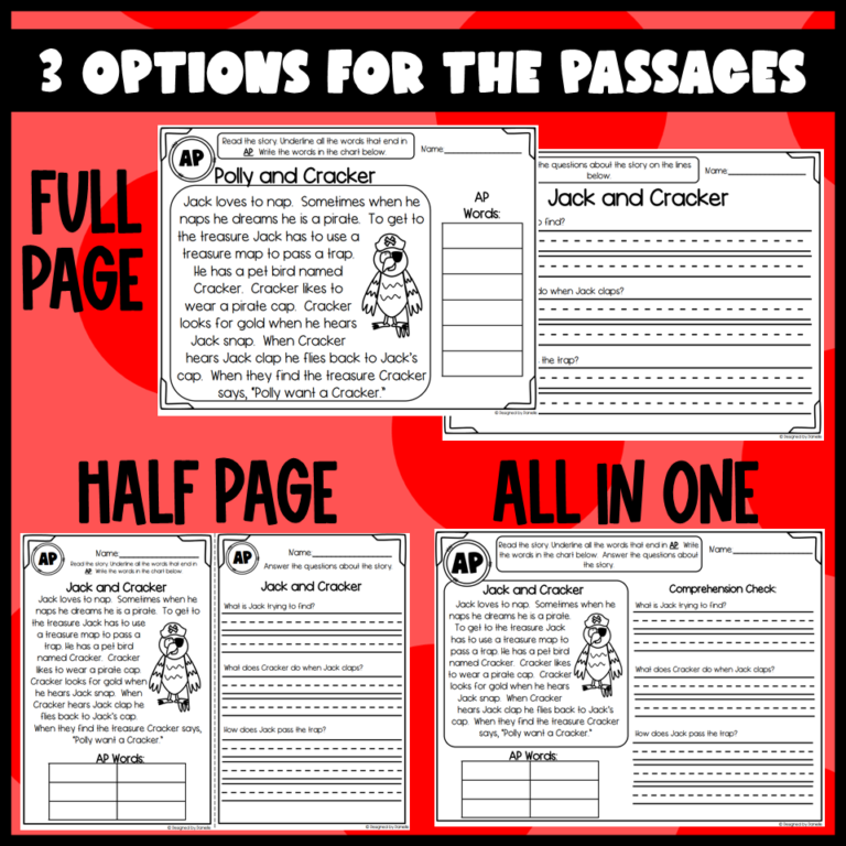 AP EP IP OP and UP Word Family Phonics Reading Passages | Made By Teachers
