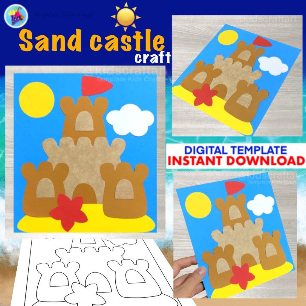 Build Sand Castle Craft End Year Summer Sea Starfish Ocean Beach Day ...
