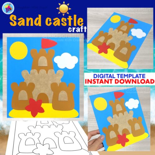 Build Sand Castle Craft End Year Summer Sea Starfish Ocean Beach Day ...
