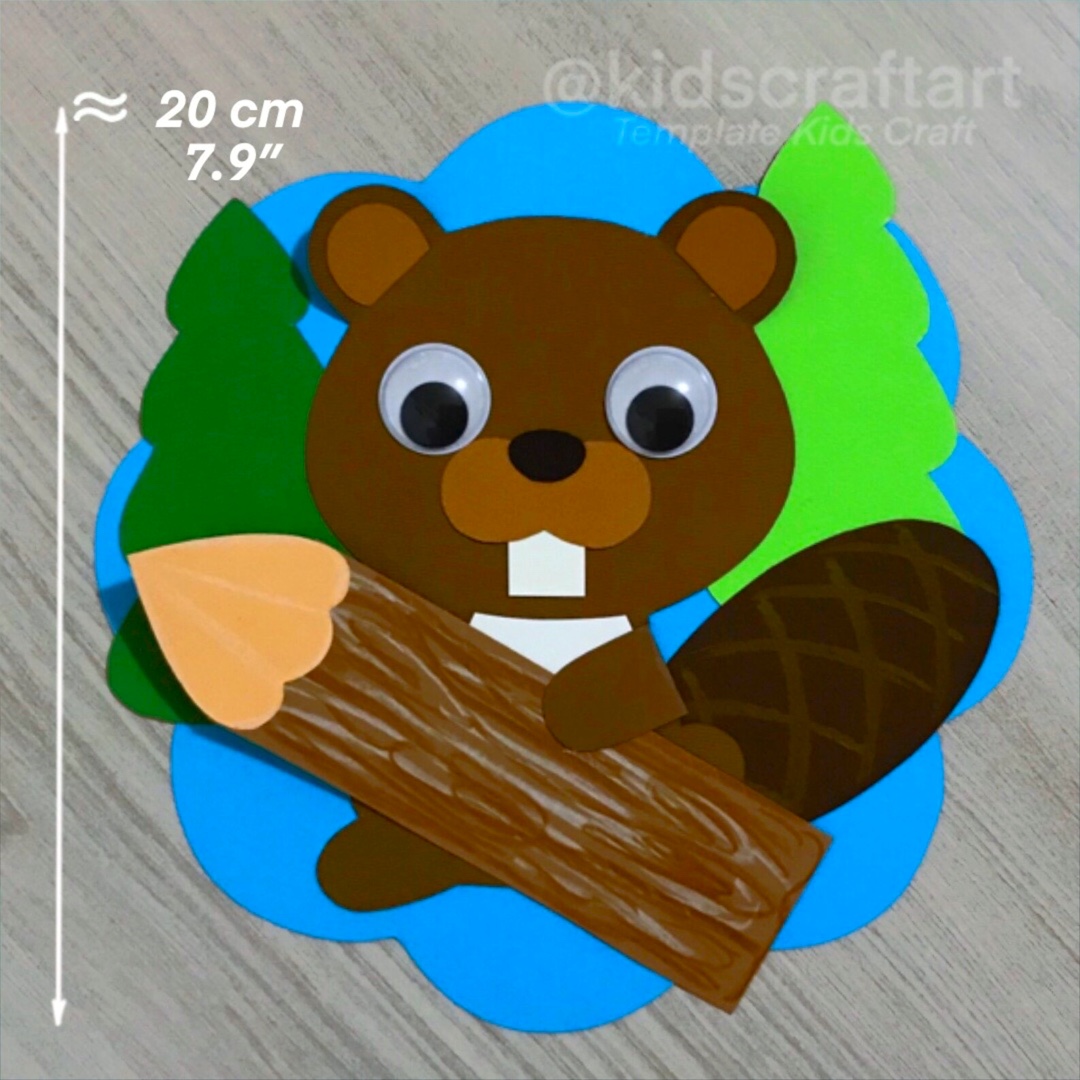 Beaver Wetland Animal Craft Forest Woodland Summer Activities Canada ...