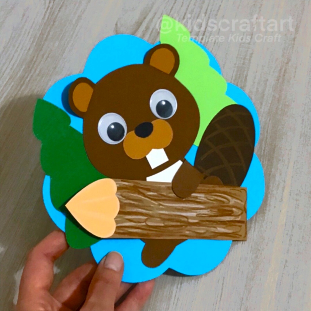 Beaver Wetland Animal Craft Forest Woodland Summer Activities Canada ...
