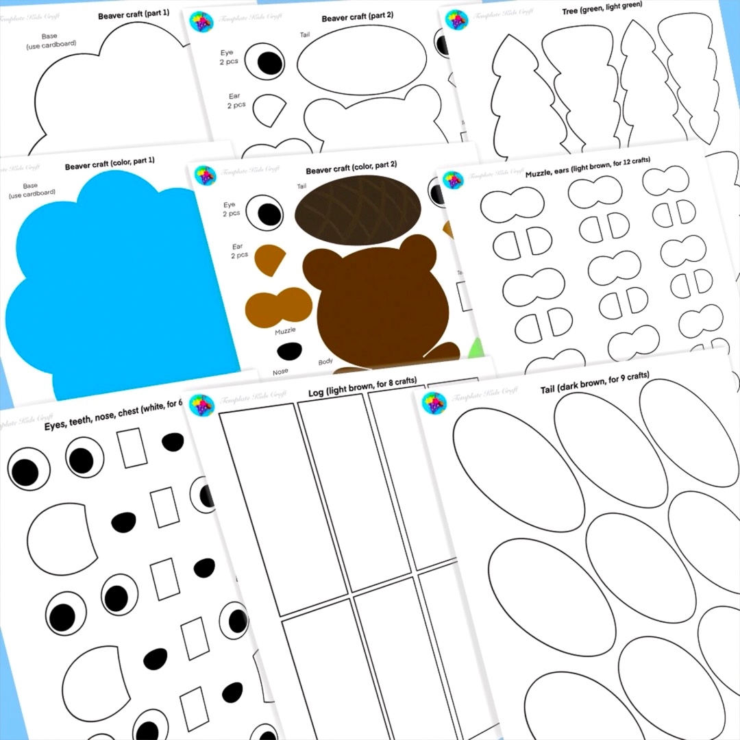 Beaver Wetland Animal Craft Forest Woodland Summer Activities Canada ...