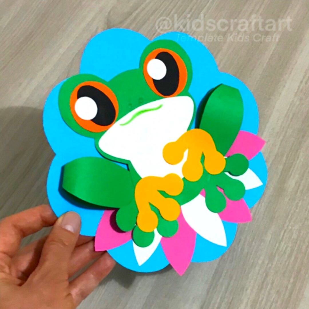 Frog Craft Spring Summer Pond Water Wetland Animal Life Amphibians ...