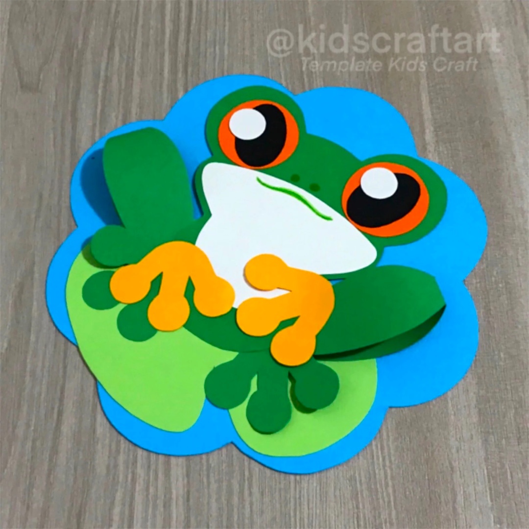 Frog Craft Spring Summer Pond Water Wetland Animal Life Amphibians ...