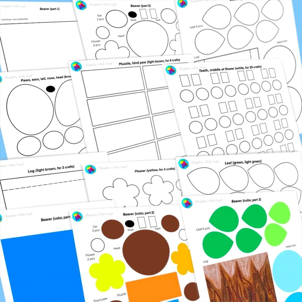 Beaver Craft Forest Woodland Summer Activities Canada National Animal ...