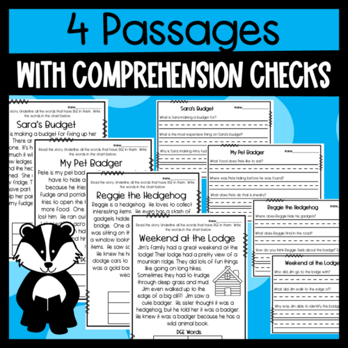 DGE Words Passages | Made By Teachers