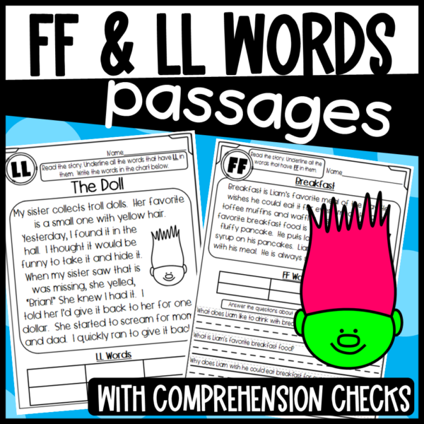 Double Letters FF and LL Passages | Made By Teachers