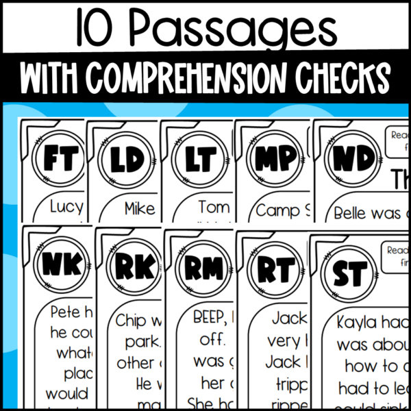 Ending Blends Reading Passages with Comprehension Questions - Made By ...