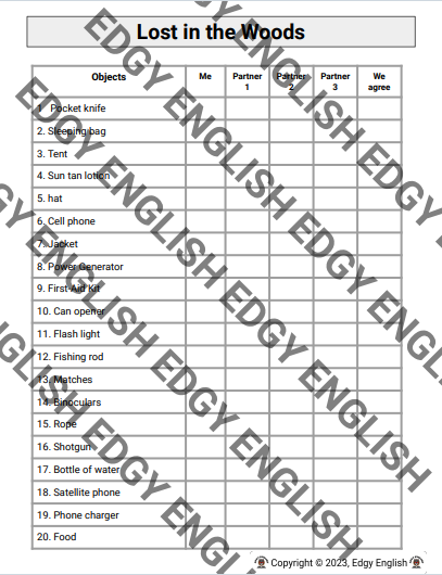 Camping Essentials (Survival in the Wild Part 2 of 6) - ESL | Made By ...