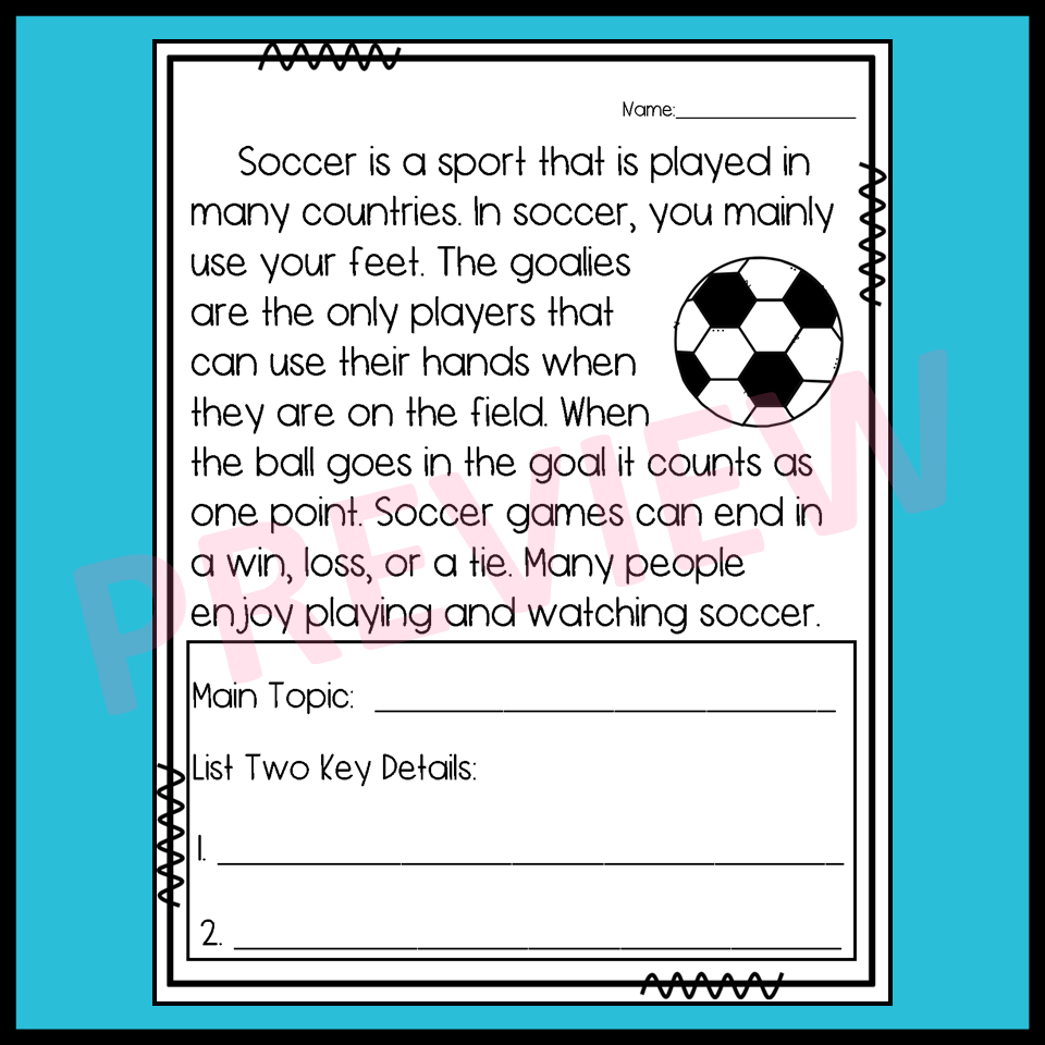 Main topic and Key Details Passages/ Shared Reading | Made By Teachers