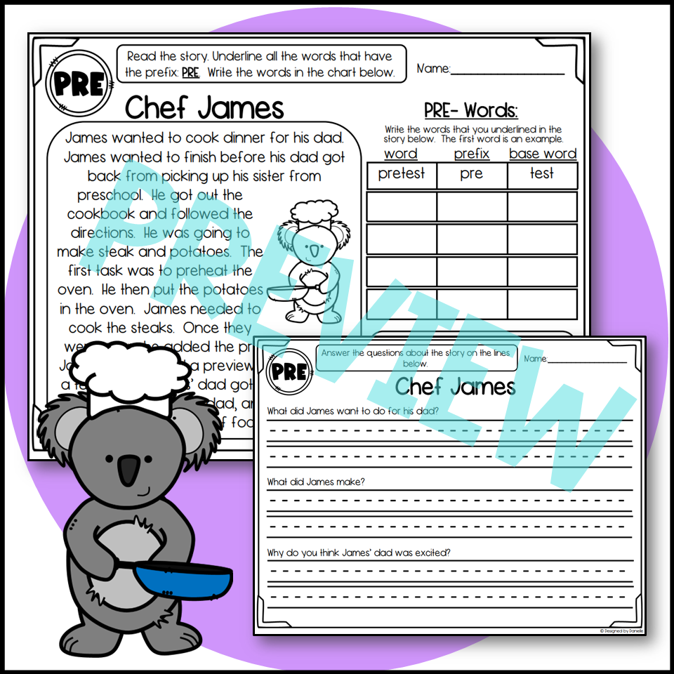 Prefix Passages with Comprehension Questions | Made By Teachers
