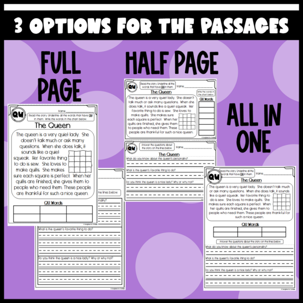 QU Passages | Made By Teachers