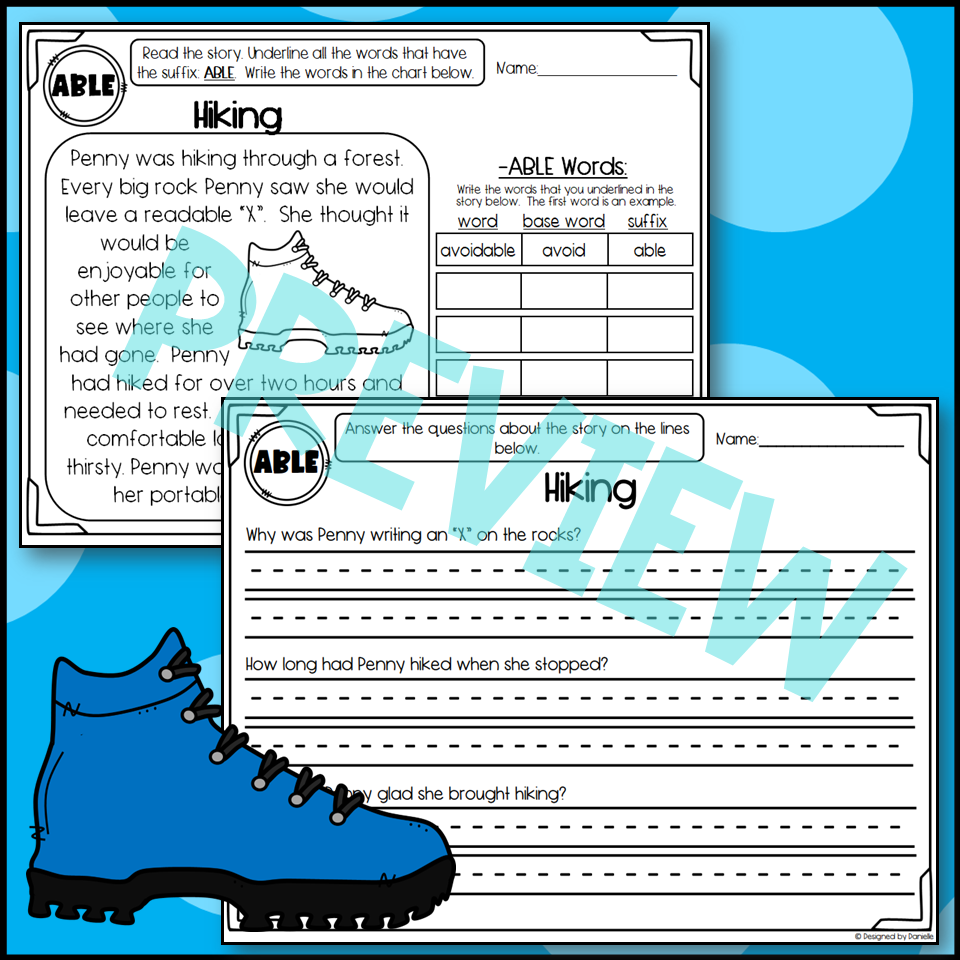 Suffix Passages with Comprehension Questions | Made By Teachers