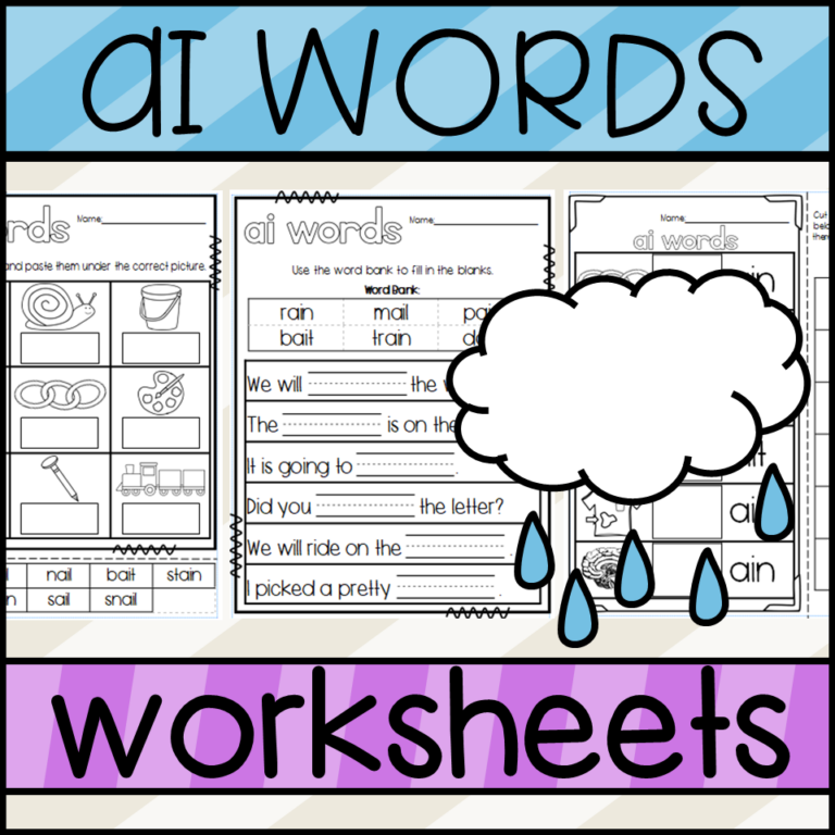 AI Words Worksheets | Made By Teachers