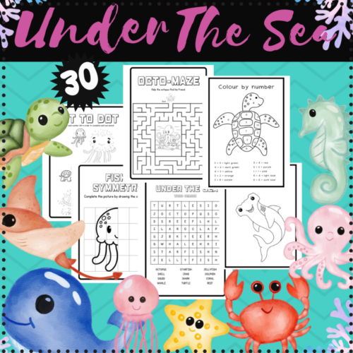 Under The Sea{Ocean- Animals Names-Games-Word Search & More} WorkSheets ...