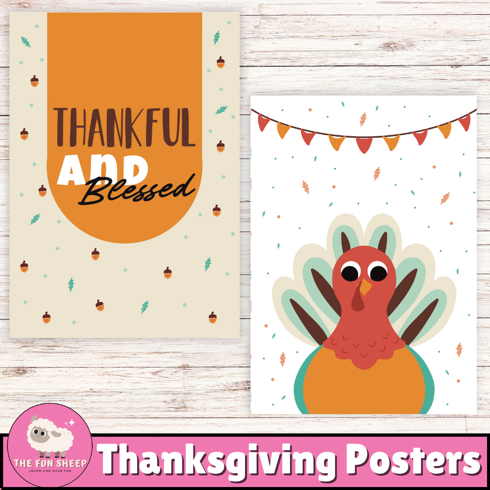 Thanksgiving Posters | Fall and Autumn Classroom Decor Bulletin Board ...