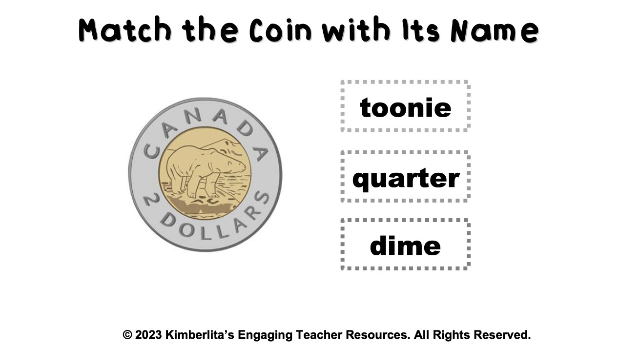 Names of Canadian Coins (Interactive Slides) | Made By Teachers