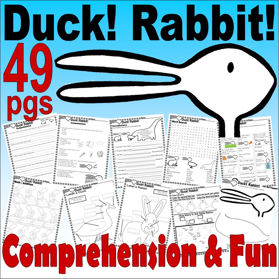 Duck! Rabbit! Book Study Companion Reading Comprehension Craft | Made ...