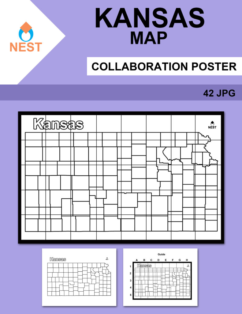 Kansas Map Collaboration Poster | Made By Teachers