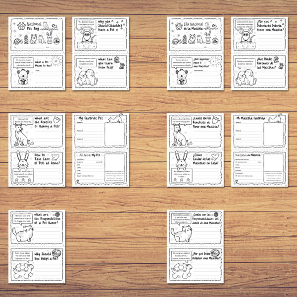 Pets Mini Book and Pennant | Banner BUNDLE | Made By Teachers