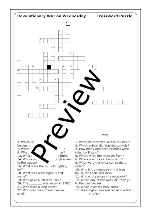 Magic Tree House "Revolutionary War on Wednesday" worksheets | Made By ...