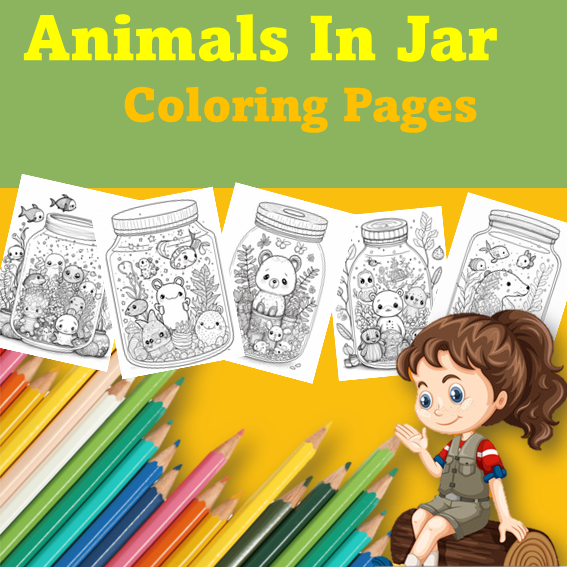 Jar of Joy: An Animal Coloring Book Adventure | Made By Teachers