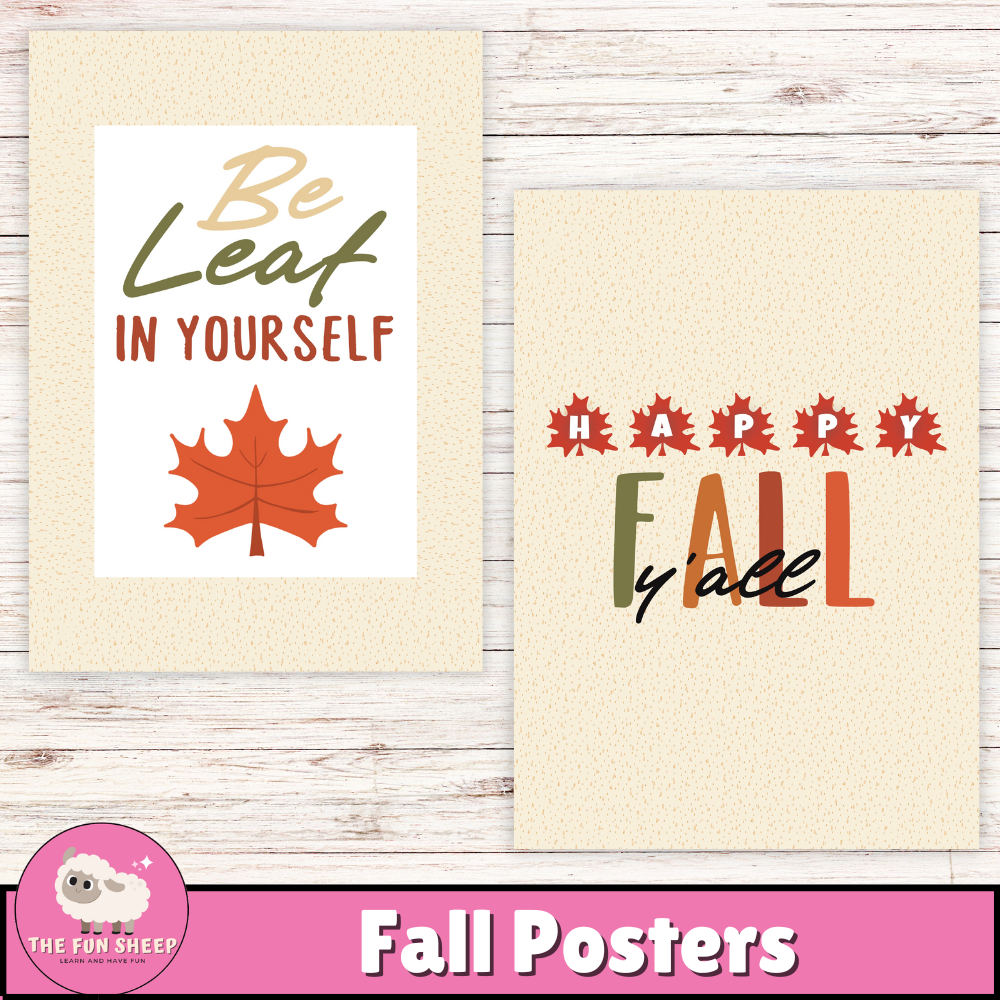Fall Posters | Autumn Theme Classroom Decoration Bulletin Board – SET ...
