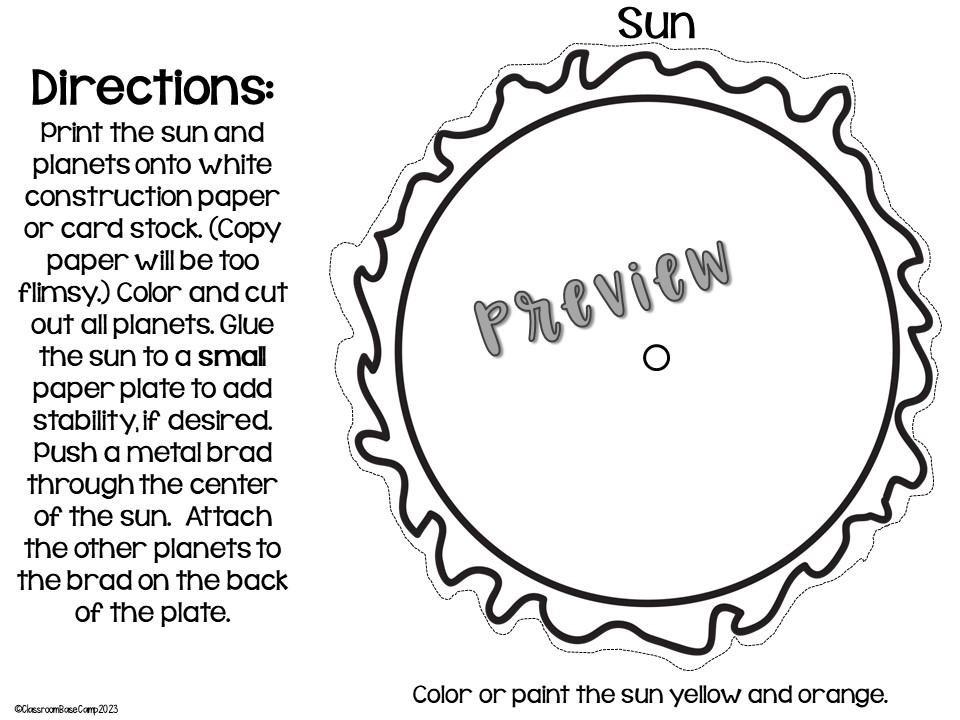 Solar System Craft and PowerPoint | Made By Teachers