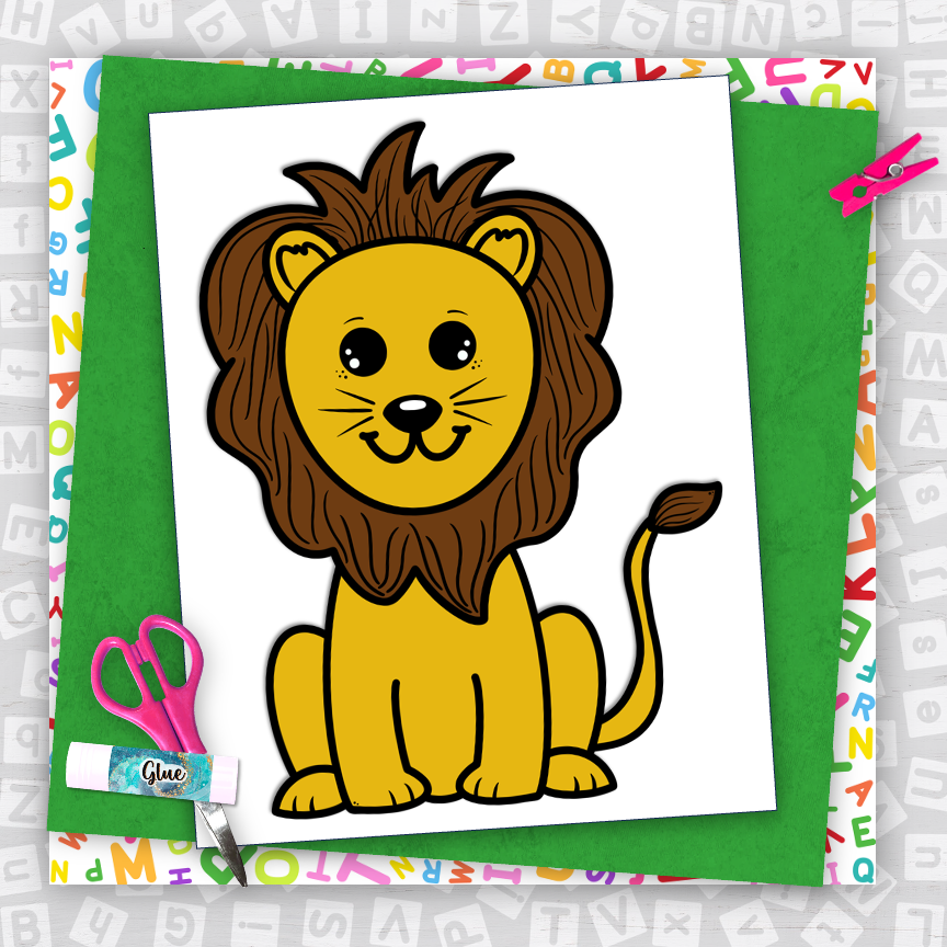 Lion Craft | Zoo Animal Craft | Letter L | Made By Teachers