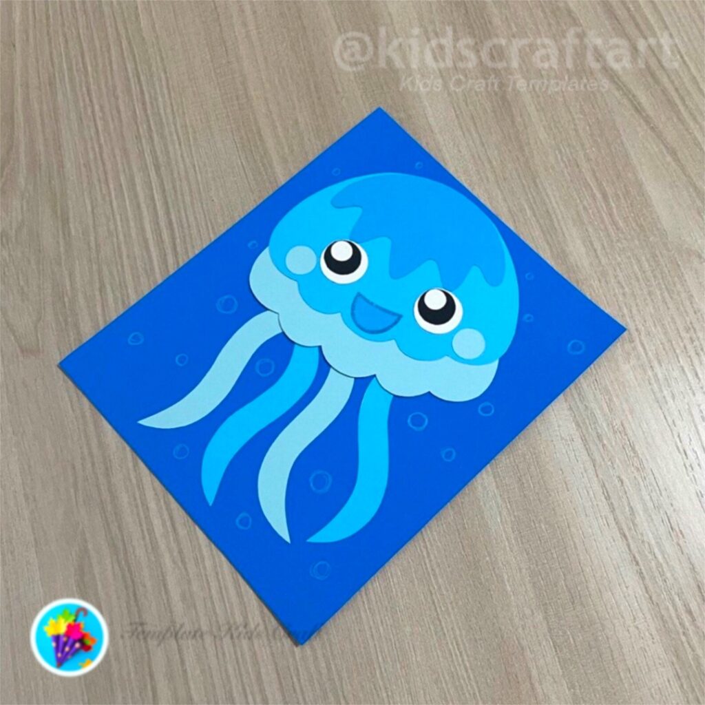 2D Shape Jellyfish Ocean Animals Craft End of the year Activities Sea ...
