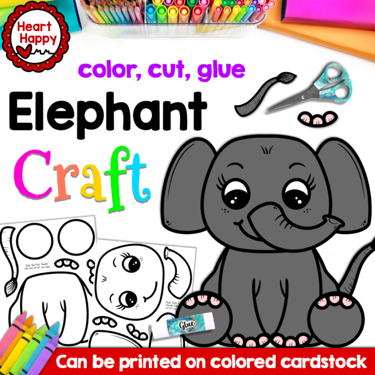 Elephant Craft | Zoo Animal Craft - Made By Teachers