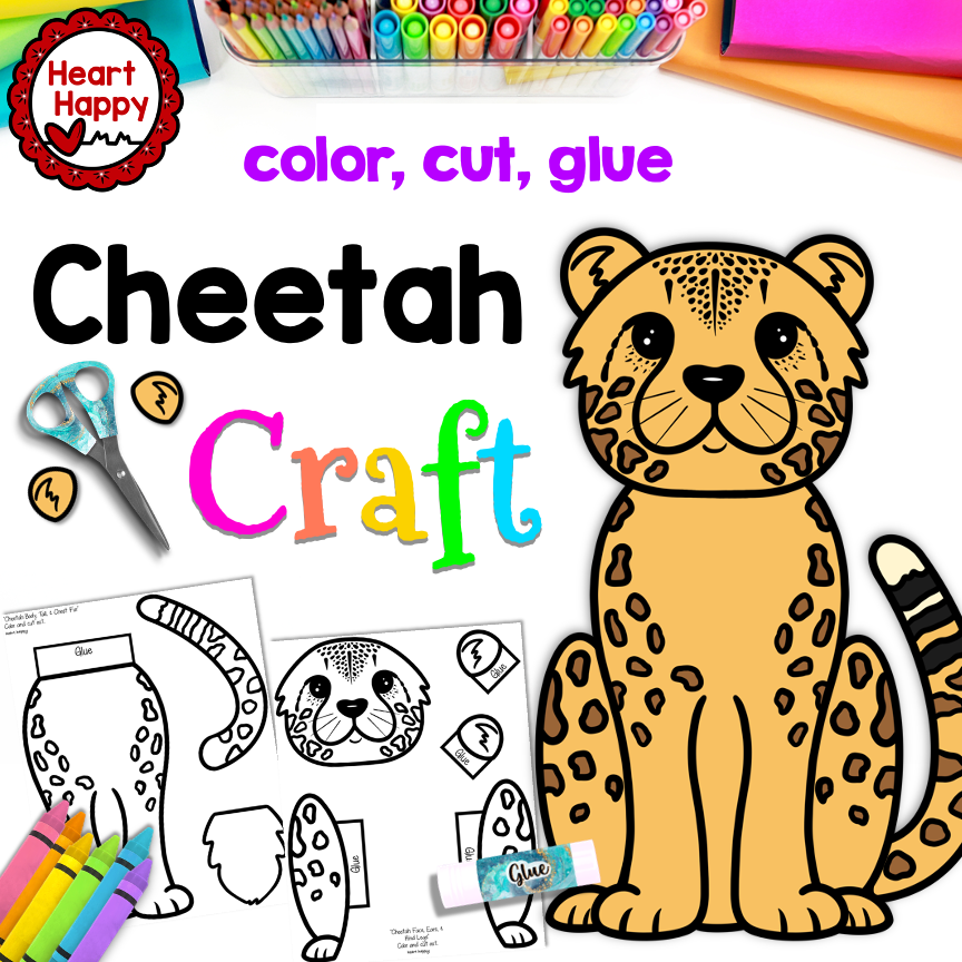 Cheetah Craft | Zoo Animal Craft | Made By Teachers