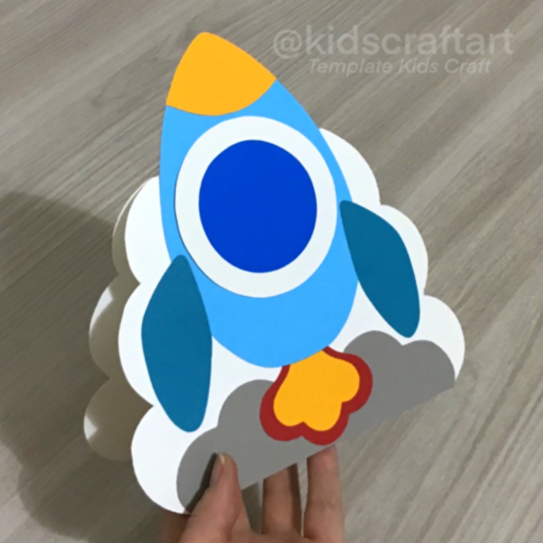 Outer Space Rocket Father’s Day Card Craft Gift June Summer End Year ...