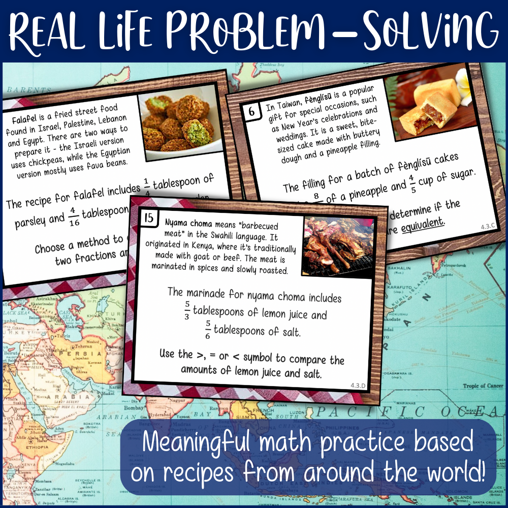 Equivalent Fractions & Comparing Fractions in Diverse Recipes - TEKS 4 ...