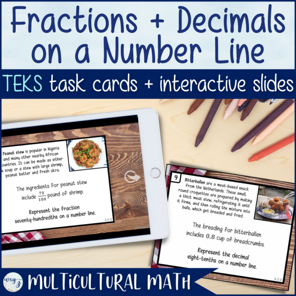 Fractions & Decimals on a Number Line in Diverse Recipes - 4th Grade ...