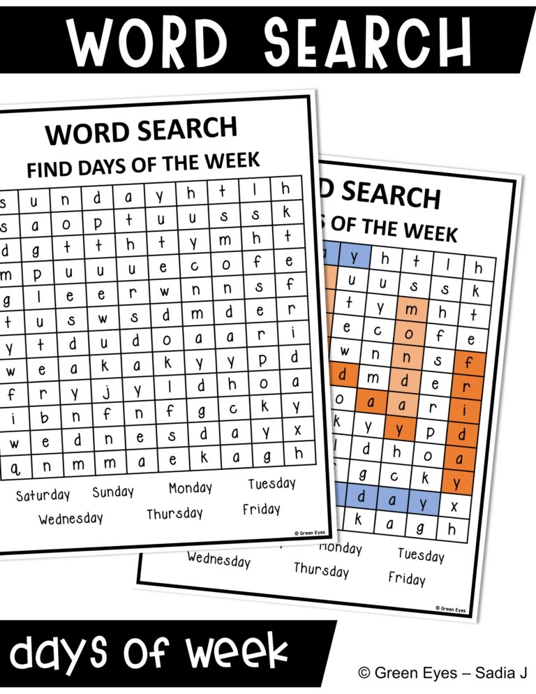 Days of the Week Printable | Made By Teachers