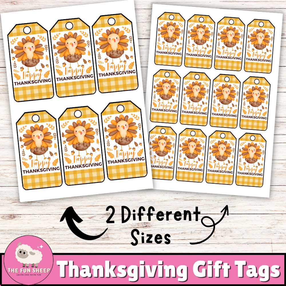 Thanksgiving Gift Tags | Happy Thanksgiving Teacher Student Autumn Gift ...