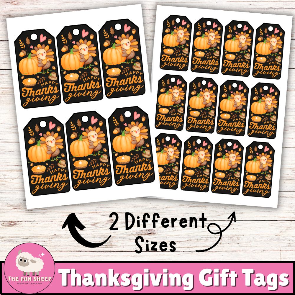 Thanksgiving Gift Tags | Happy Thanksgiving Teacher Student Autumn Gift ...