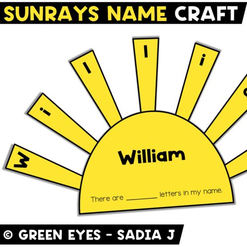 Summer Sunrays Name Craft | Made By Teachers
