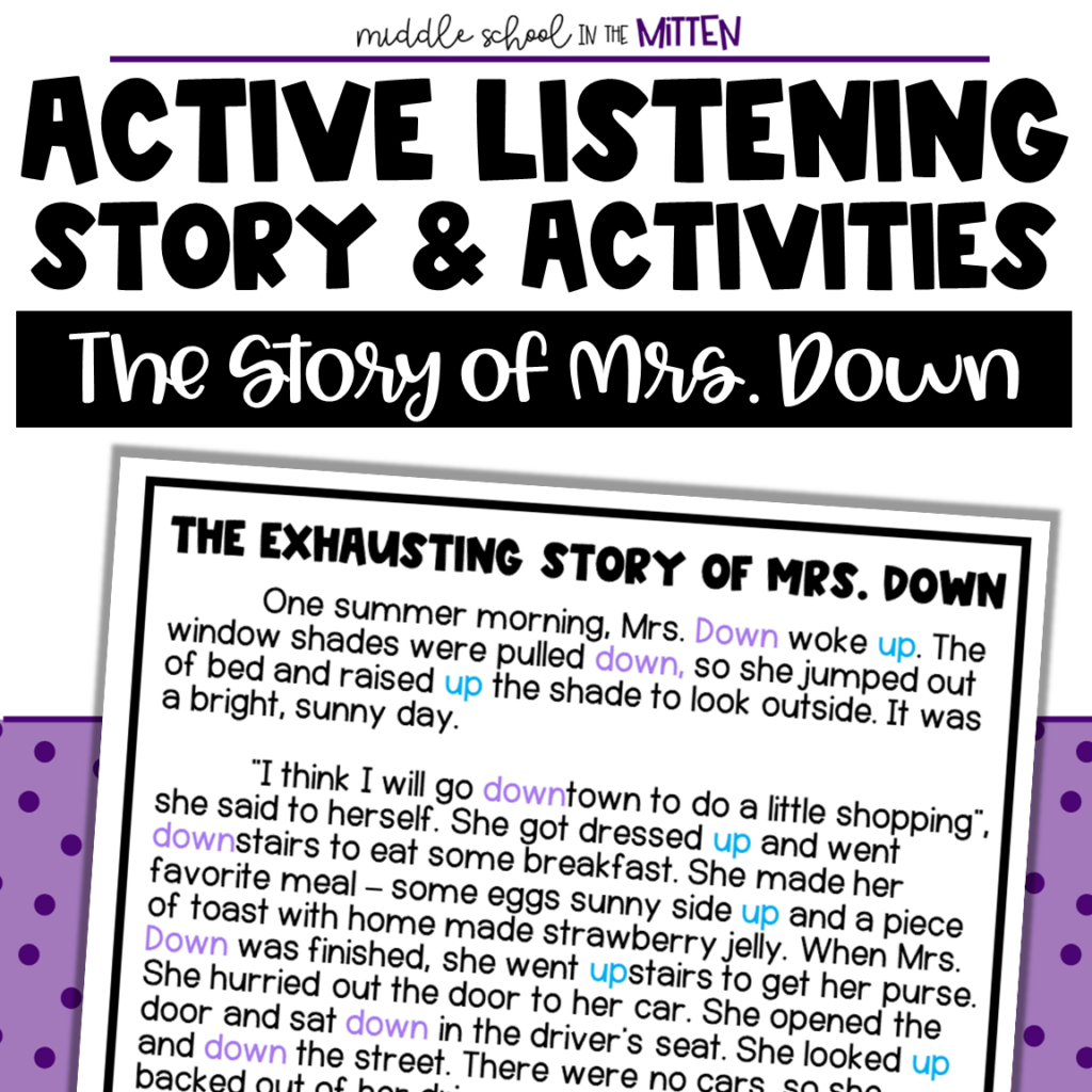 Following Directions Movement Activity | Active Listening | Back to ...