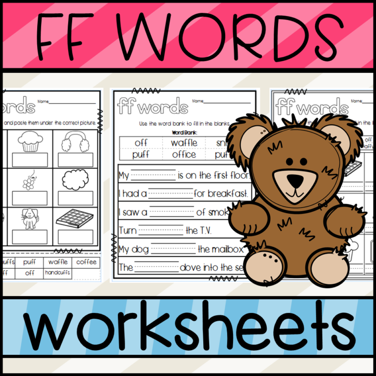Double Consonant FF Words Worksheets - Made By Teachers