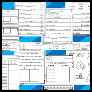 Double Consonant Worksheets (ll, ff, zz, ss): Cloze, Sorts, Read & Draw ...