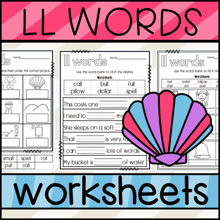 Double Letters LL Worksheets | Made By Teachers