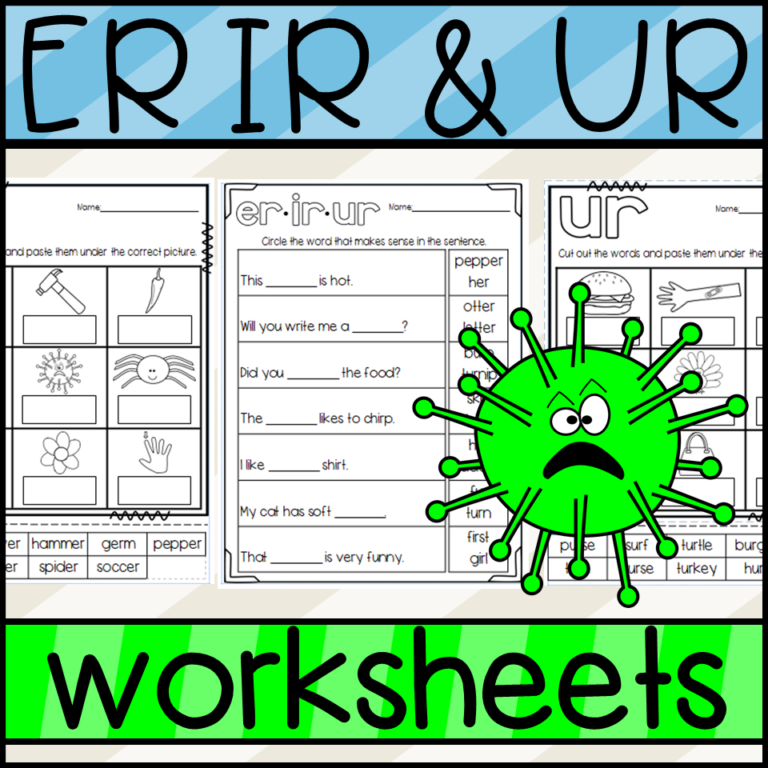 ER, IR, and UR Phonics Worksheets - Made By Teachers