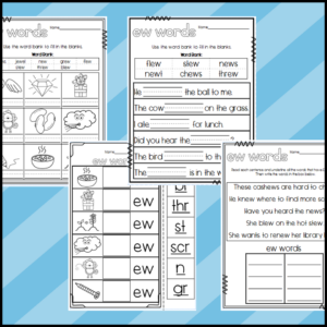 EW Words Worksheets | Made By Teachers