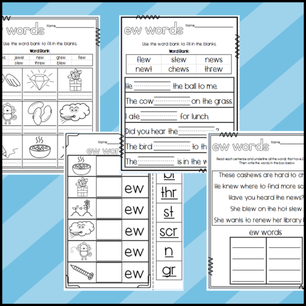 EW Words Worksheets | Made By Teachers