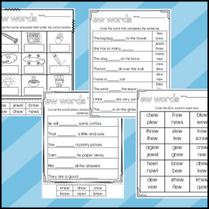 EW Words Worksheets | Made By Teachers