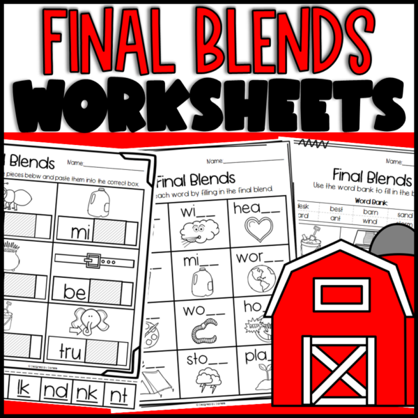 Final Blends Worksheets: Sorts, Cloze, Stories, and More | Made By Teachers
