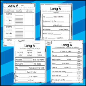 Long A, Silent E Worksheets | Made By Teachers